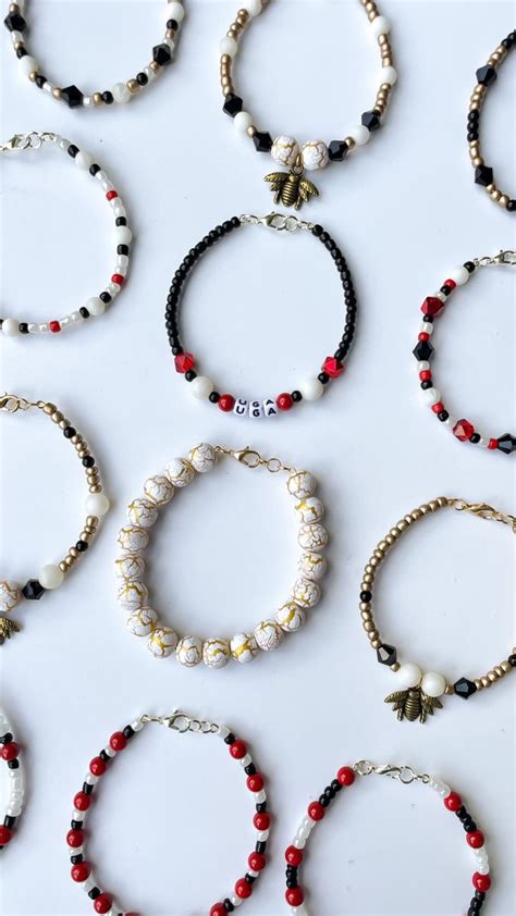 School Themed Wire Bracelets In Gold White Black And More