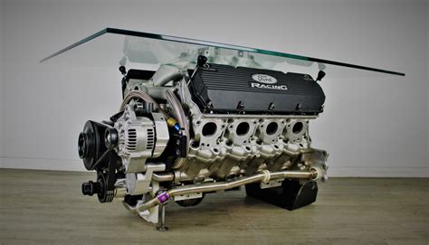A Roush Yates Ford Fr9 Nascar V8 Racing Engine Coffee Table