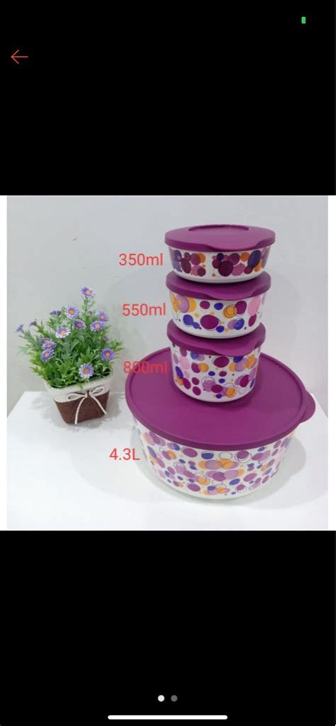 Tupperware Stackable Bowl Set 4 Furniture And Home Living Kitchenware