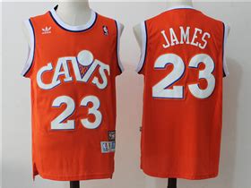 Cleveland Cavaliers 23 Lebron James Orange Hardwood Classics Jersey