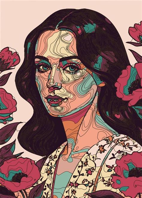 Floral Woman Portrait No19 Digital By Dmitry O Saatchi Art