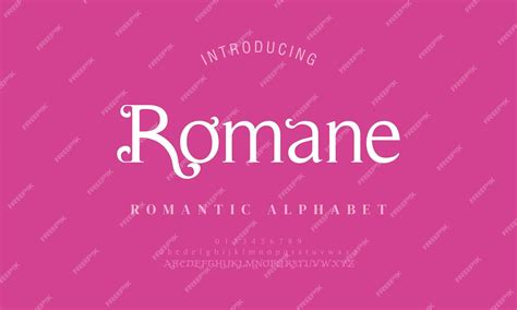 Premium Vector Romantic Alphabet Letters Font Typography Love Elegant