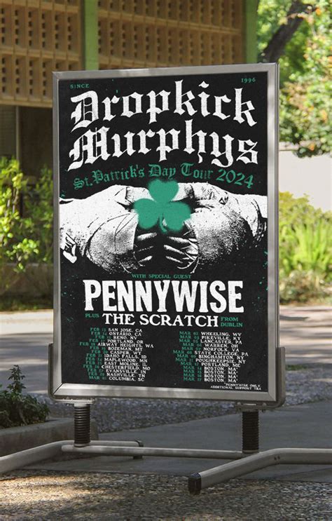 Dropkick Murphys 2024 Tour Poster Sold By Sai Kiran Sku 115289966