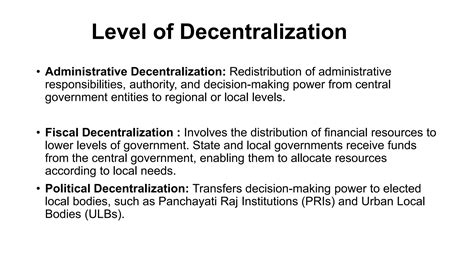 Decentralization Of Health Services Pptx