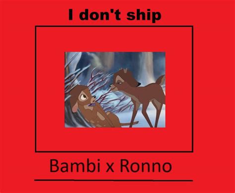 I Dont Ship Bambi X Ronno By Callmeblackbeauty On Deviantart