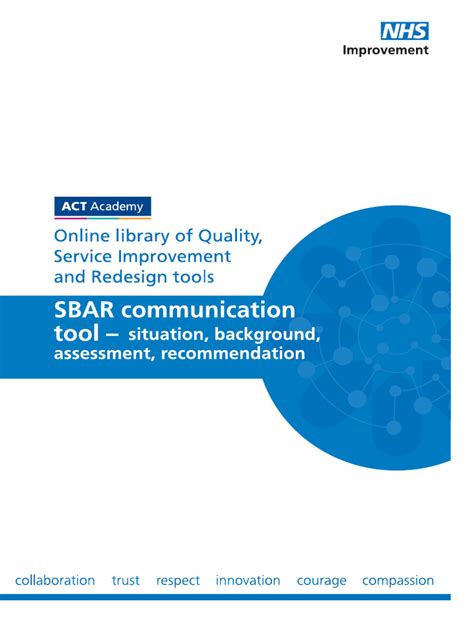 Sbar Tool Nhs Pdf