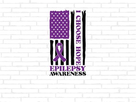 Epilepsy Flag Svg Epilepsy Awareness Svg Png Purple Ribbon Svg