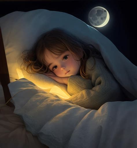 Premium Ai Image Girl Sleeping In Bed