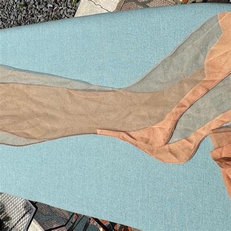 Womens Seamed Nylon Stockings Etsy