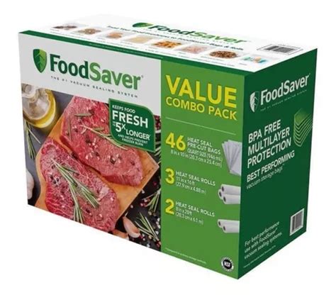 Kit Bolsas Y Rollos Empaque Al Vacio De Alimentos Foodsaver Envío Gratis