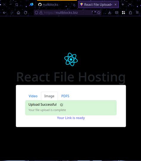 Github Nullblocksreact File Upload Upload Files Videos In S3 Bucket