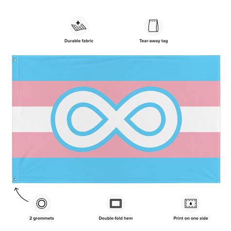 Autistic Transgender Trans Pride Flag 3x5 Etsy
