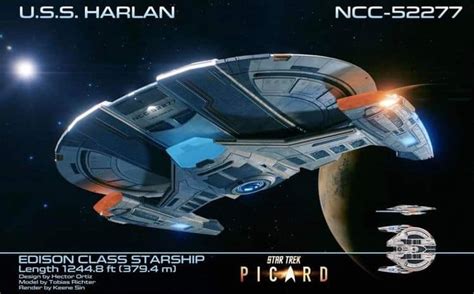 Star Trek Ships Of The Line Edison Class Uss Harlan Ncc 52277