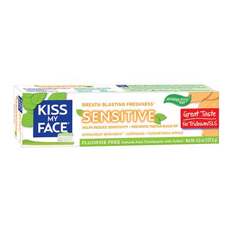 Sensitive Orange Mint Gel Fluoride Free Toothpaste