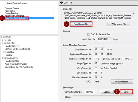 Performing A Ble Oad — Simplelink™ Cc26x2 Sdk Ble5 Stack Users Guide 1010100 Documentation