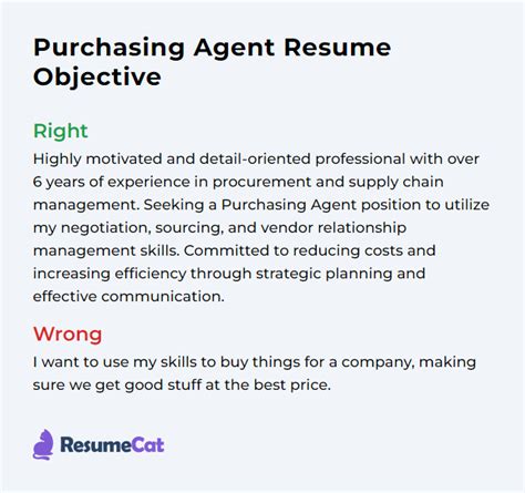 Top 16 Purchasing Agent Resume Objective Examples