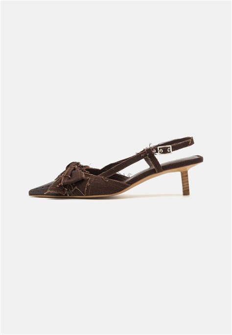 Filippa K Pointy Bow Pumps Pumps Dark Brown Dunkelbraun Zalando Ch