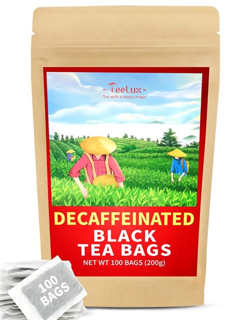 Teelux Decaf Black Tea Bags Smooth And Full Bodied Taste