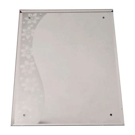 Printed Mirror Etching Glass For Interior Design Size 4x2feet At Rs
