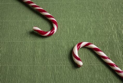 Premium Photo Textured Background With Striped Candy Canes