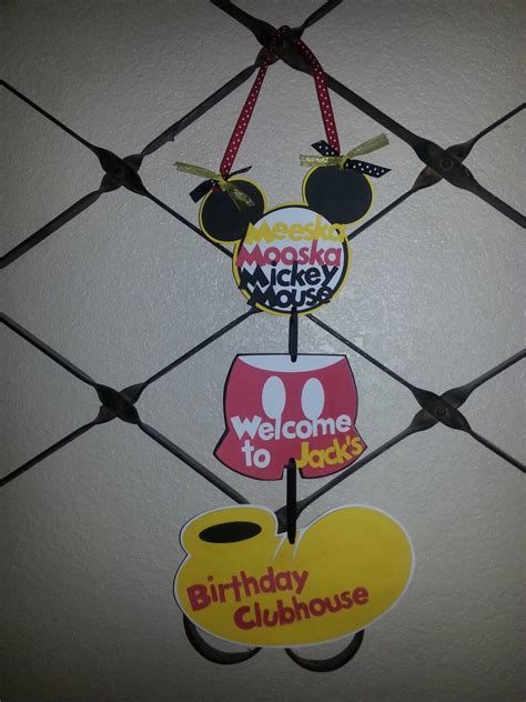 Meeska Mooska Mickey Mouse Inspired Birthday Door Sign Etsy