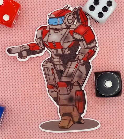 Cute Battletech Sticker Phoenix Hawk Etsy