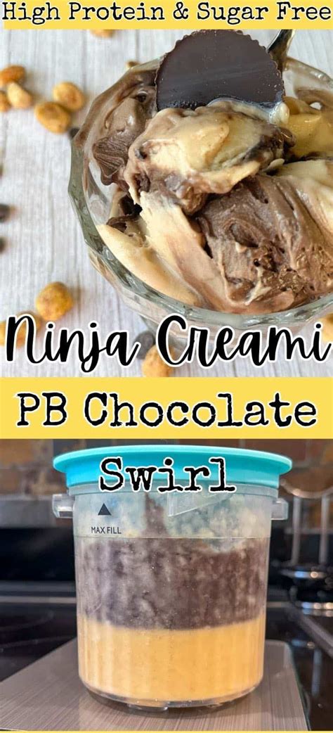 Chocolate Peanut Butter Swirl Protein Ninja Creami Healthy Recipes