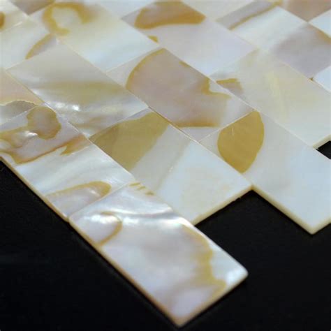 Mother Of Pearl Tile Subway Bathroom Walls Seamless Shell Tile St071