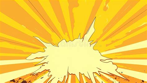 An Explosion In Anime Style Stock Illustration Illustration Of