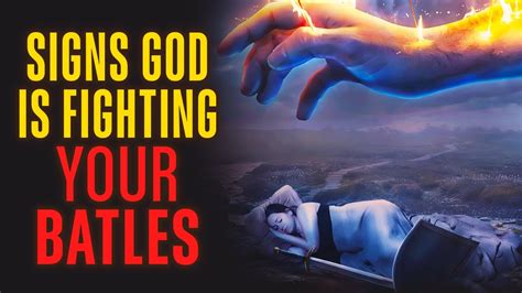 God Is Fighting For You Recognize These Divine Signs Youtube