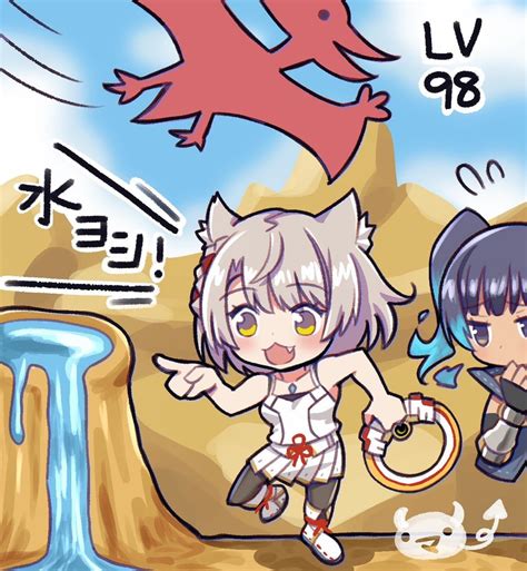 Mio Genba Neko And Sena Xenoblade Chronicles And 2 More Drawn By