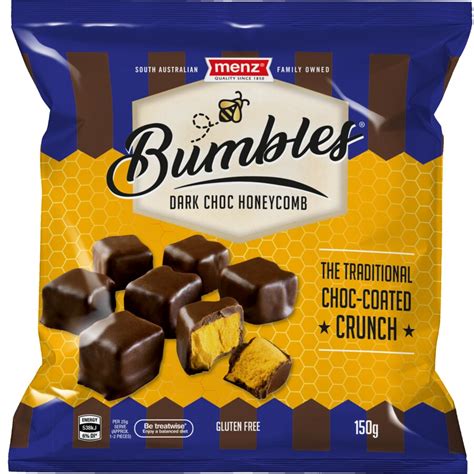 Menz Bumbles Dark Choc Honeycomb 150g Big W