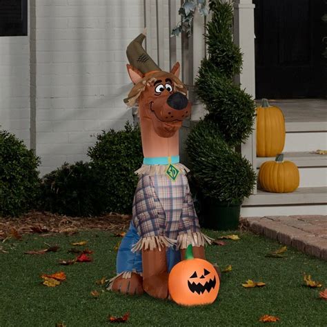 Gemmy Scooby Doo As Scarecrow With Jack O Lantern 4573308153