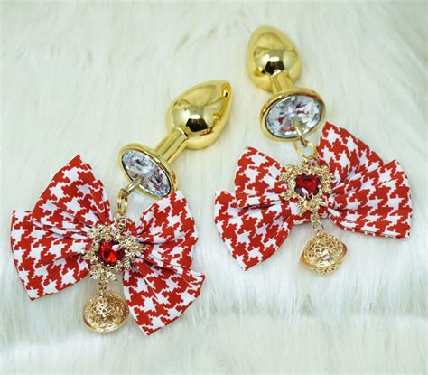 Cute Diamond Heart Butt Plugs Kawaii Pink Red Blue Purple Colour