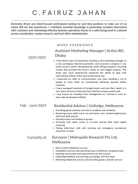 Resume 6 Pdf