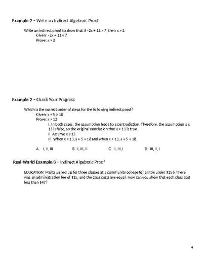 Geometry Guided Notes 5 4 Indirect Proofs By Heather Conley Tpt