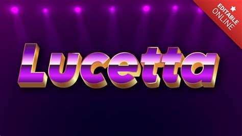 Lucetta Jackpot Text Effect Generator