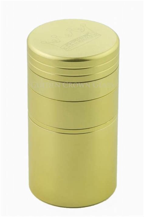 Gold Grenade Grinder Pipe Dreamz