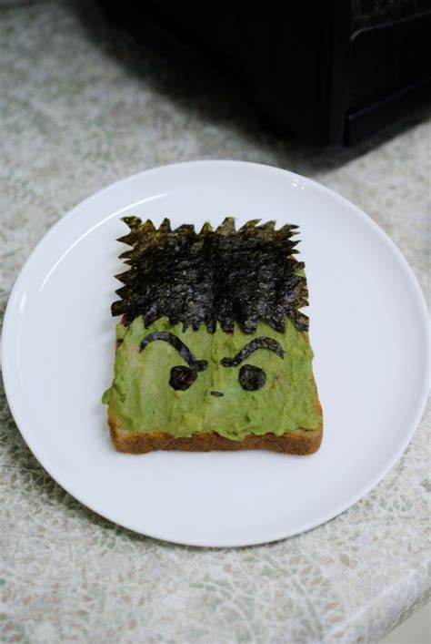 Marvels Hulk Smashed Avocado Toast
