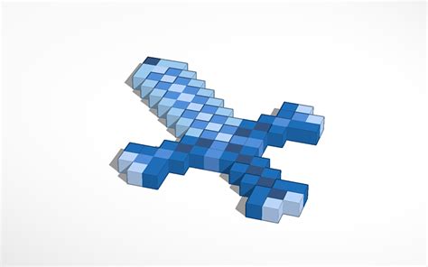 3d Design Diamond Sword Texture Pack Ice Sword Tinkercad