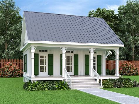 Mother In Law Cottage Plan With Stacked Washer And Dryer