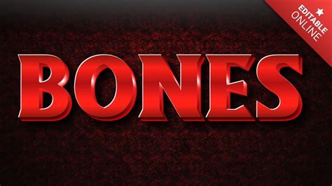 Bones Spartan Text Effect Generator