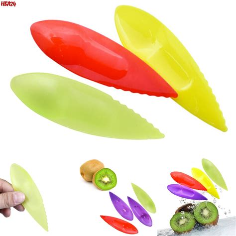 5pcs Kiwi Spoon Plastic Candy Color Kiwi Dig Scoop Vicedeal