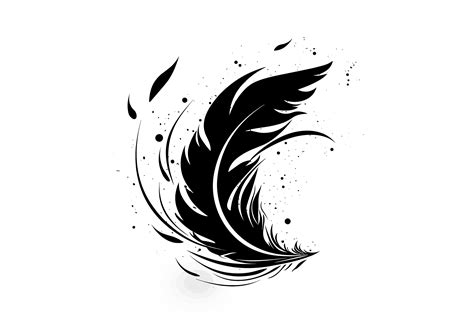 Feather Graphic By Mahak Arts · Creative Fabrica