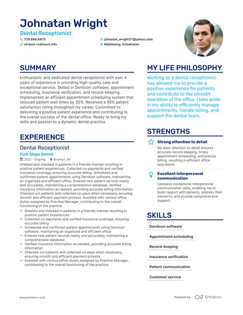 3 Dental Receptionist Resume Examples And How To Guide For 2024