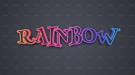 10 Rainbow Text Effects Graphics Motion Array