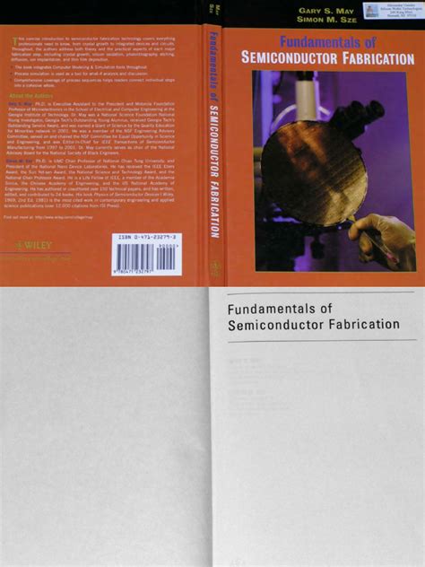 3 Gary S May Simon M Sze Fundamentals Of Semiconductor Fabrication