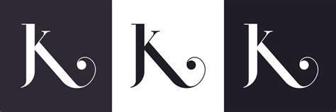 K Monogram Clipart