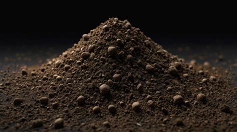 Detailed Soil Texture With Rich Earthy Tones And Visible Dirt Particles