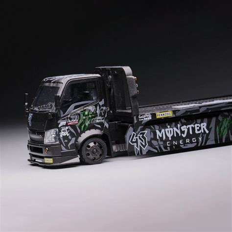 164 Mt Model Custom Flatbed Tow Monster Diecast Scale Model Car